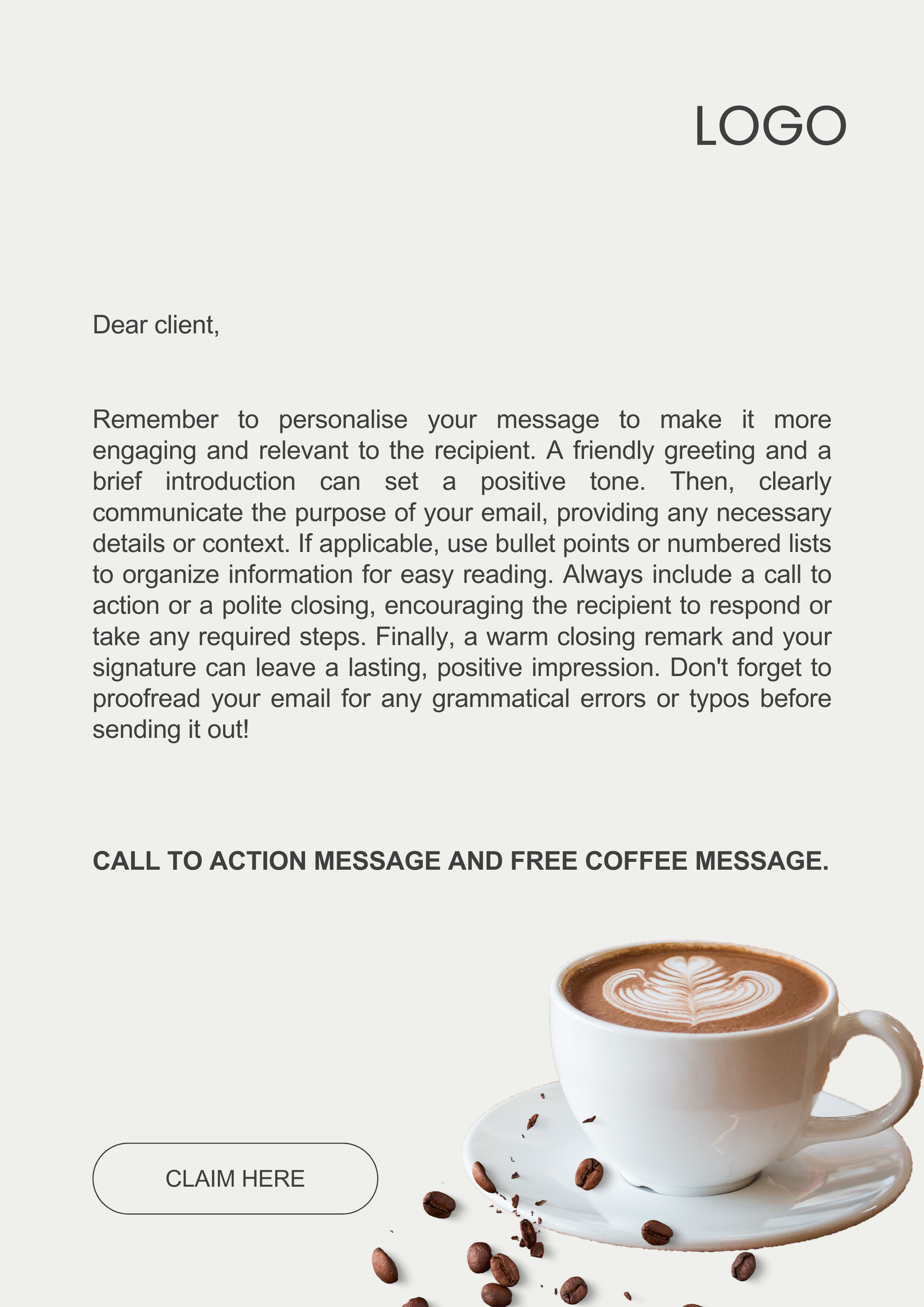 EMAIL TEMPLATES – VIRTUAL COFFEE